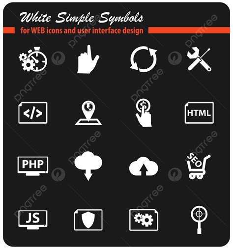 Seo Icon Set Link Local Seo Cloud Services Vector Link Local Seo Cloud Services Png And