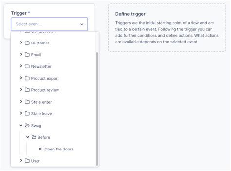 Add Custom Flow Trigger Shopware Documentation