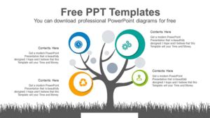 Bubbles Tree PowerPoint Diagram Template Post Image PPTX Templates