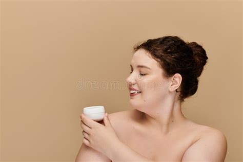 An Elegant Plus Size Woman Enjoys Stock Photo Image Of Fresh Confidence