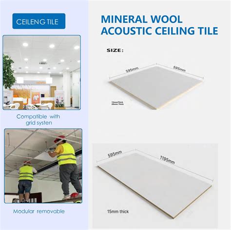 Acoustic Ceiling Tiles For Suspension T Bar Ceiling Grid System China