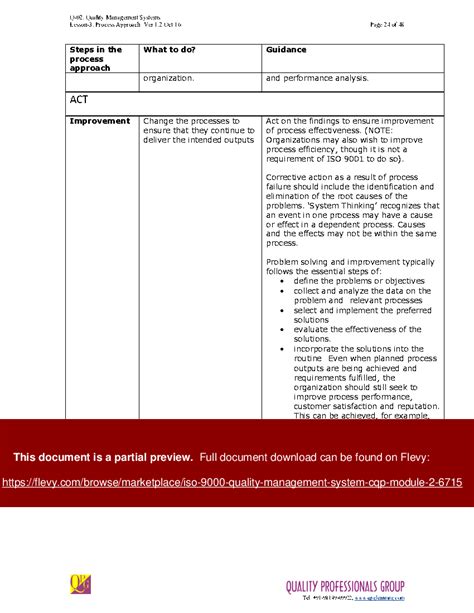 Pdf Iso 9000 Quality Management System Cqp Module 2 49 Page Pdf Document