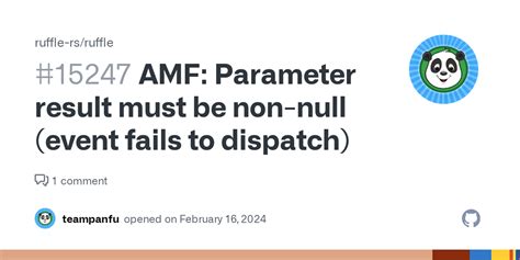 Amf Parameter Result Must Be Non Null Event Fails To Dispatch · Issue 15247 · Ruffle Rs