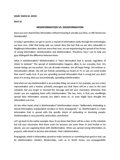 Speech Pdf Propaganda Ignorance
