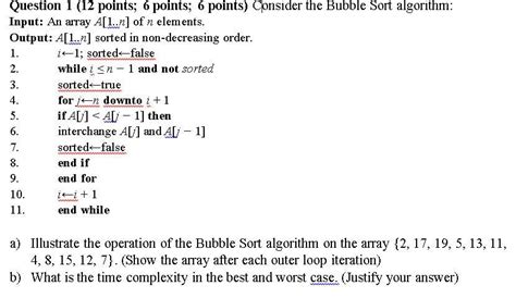 Solved Question 1 12 Points 6 Points 6 Points Consider Chegg Com