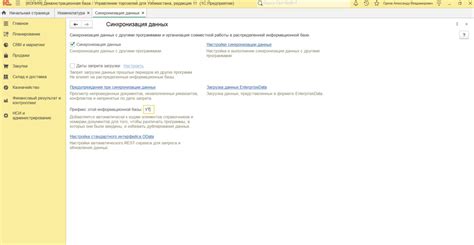 Синхронизация и обмен данных в 1С как выявить состав обмена необходимые требования для
