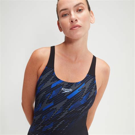 Speedo Womens Hyperboom Placement Muscleback One Piece Swimsuits