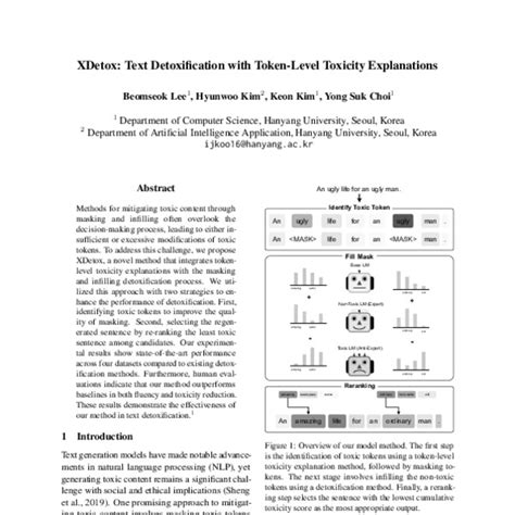 Xdetox Text Detoxification With Token Level Toxicity Explanations