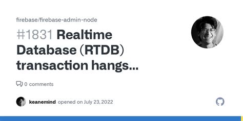 Realtime Database Rtdb Transaction Hangs Indefinitely And After Interruption By Retry