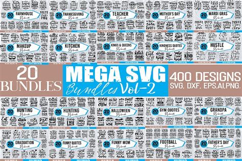 Mega Svg Bundle Vol 2 Bundle · Creative Fabrica