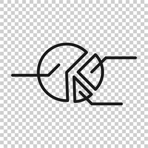 Premium Vector Chart Icon In Flat Style Diagram Vector Illustration On White Isolated