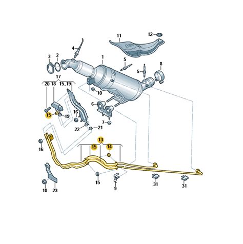 Van Parts Direct Vw Crafter 2012 2016 Dpf Connecting Pipe 2e0131581n