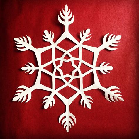 Paper Snowflake Patterns Advanced PDF Digital Download Paper Craft DIY Snowflakes