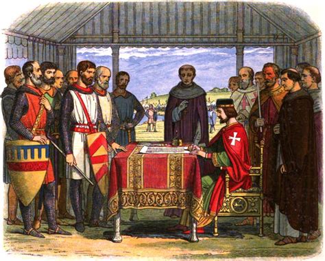 The Signing Of The Magna Carta 1215 Landmark Events