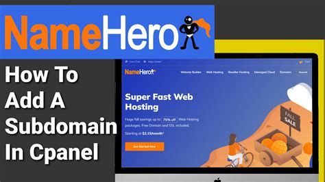 Create A Subdomain In Cpanal On Namehero And Install Wordpress And
