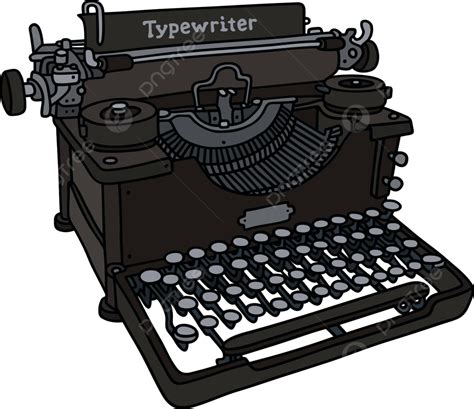 Vintage Typewriter Book Antique Vector Vector Book Antique Vector Png And Vector With