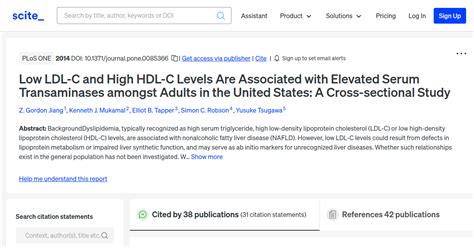 Low Ldl C And High Hdl C Levels Are Associated With Elevated Serum Transaminases Amongst Adults