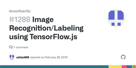 Image Recognitionlabeling Using Tensorflowjs · Issue 1288