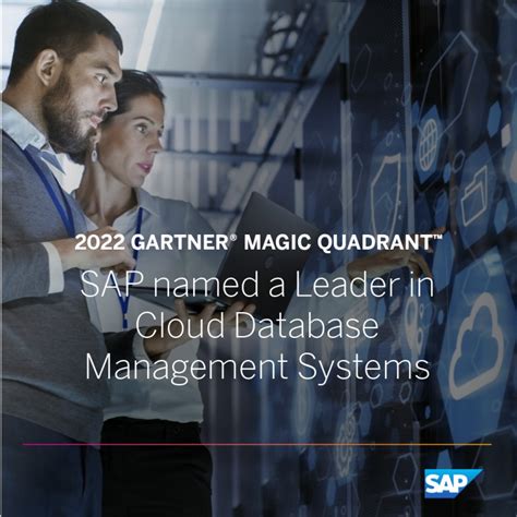 Sap Again A Leader In Gartner® Magic Quadrant™ For Cloud Database… Lee Cheetham