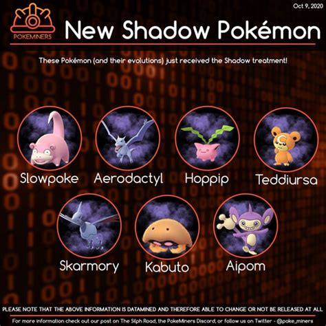 Pokemon Shadow Types