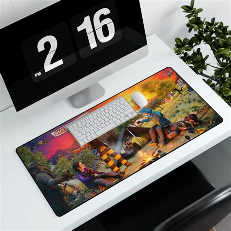 Mouse Keyboard Mat Rust A Holics