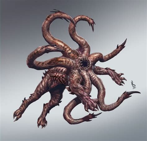 Eldritch Hound Dark Fantasy Monster Concept