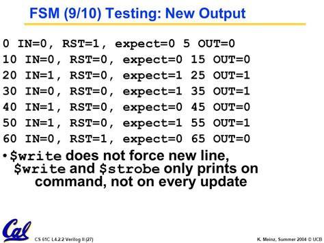 Cs 61c L422 Verilog Ii 1 K Meinz Summer 2004 © Ucb Cs61c