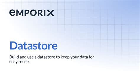 Datastore Documentation Portal