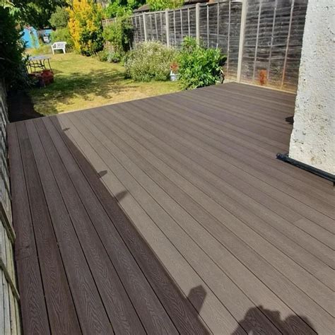 Chocolate Brown Composite Decking 5m Season Spas