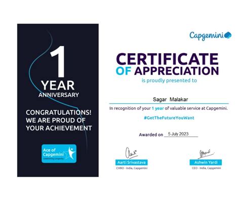 Sagar Malakar On Linkedin Capgeminiindia Lifeatcapgemini Workanniversary 16 Comments