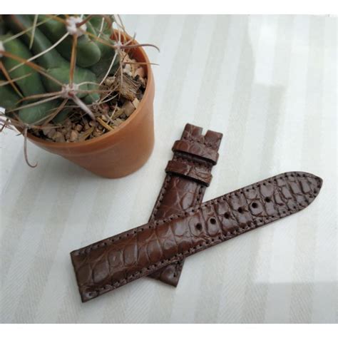 Tm สายนาฬิกาหนังจระเข้แท้ ขนาด 2220 มิล Shopee Thailand