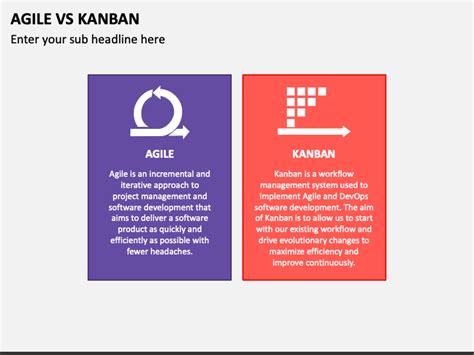 Agile Vs Kanban PowerPoint And Google Slides Template PPT Slides