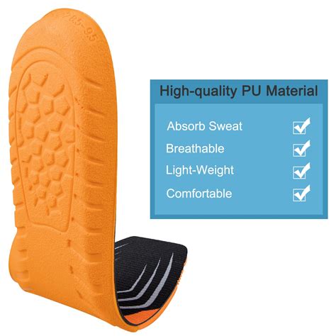 Endoto Square Toe Boot Insoles For Ariat Men Shoes