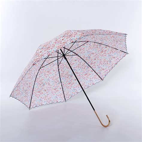 现货c235春之韵刺绣长伞直杆伞韩国碎花遮阳伞晴雨伞超轻淑女森系 阿里巴巴
