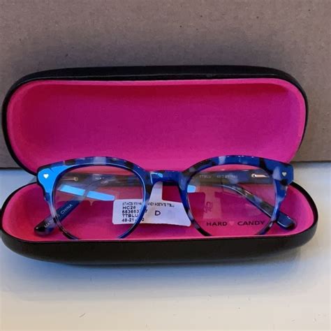 Hard Candy Accessories New Hard Candy Eyeglass Frames 48214 Hc26 Ttblu Ladies Blue Marble