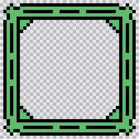 픽셀 아트 프레임 경계 템플릿 디자인 프리미엄 벡터
