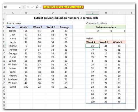 Learn Excel Choosecols Function In Excel To Get Columns From Array Or Range