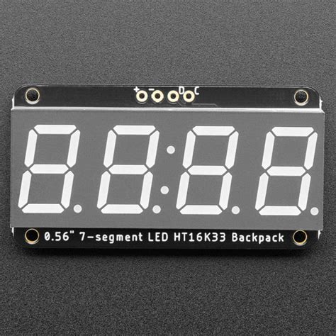 Assembled Adafruit 056 4 Digit 7 Segment Display W I2c Backpack Qt