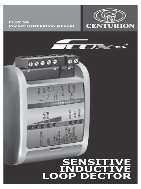 0 07 A 0091 Flux Sa Loop Detector Pocket Manual 12062014 Dd Web Pdf Inductance Relay