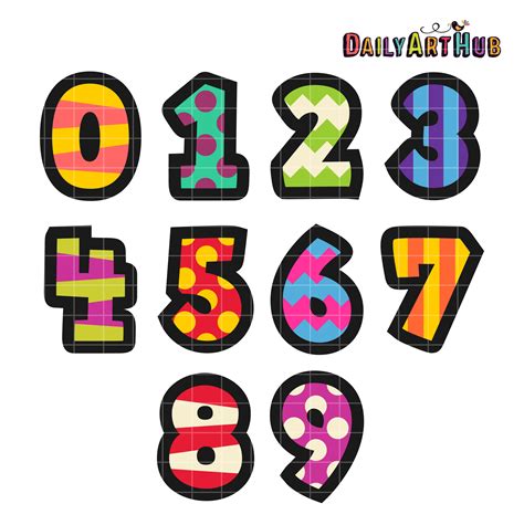 Printable Numbers Clipart