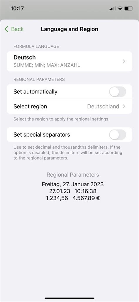 Spreadsheet German Not Supported Mobile Apps ONLYOFFICE
