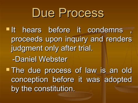 Due Process Of Law Ppt Law