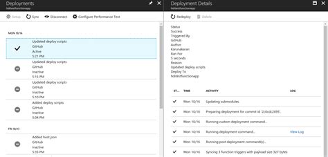 Git How To Know Github Repository Linked To Azure Function For Continuous Deployment Stack