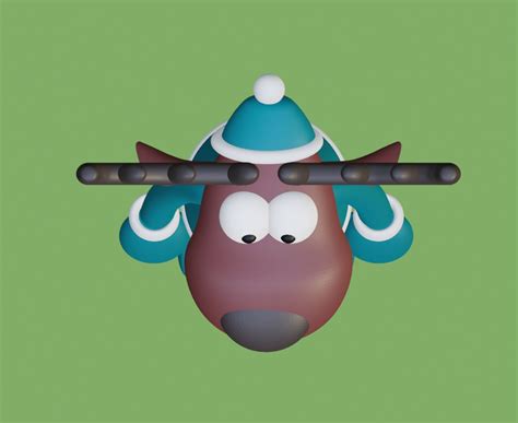 3d Model Deer Blender Character Mesh Turbosquid 2088363