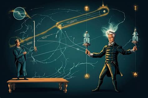 Two Light Bulbs With Lightning Inside Of Them An Illustration Of