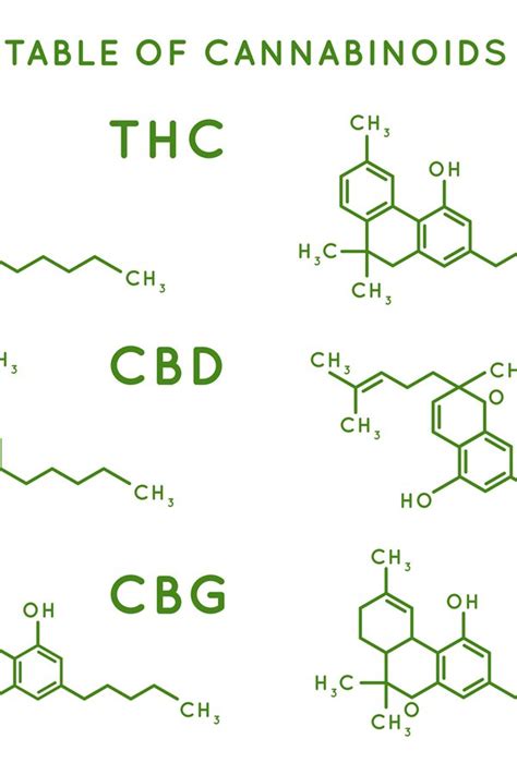 Cannabinoid Structure Cannabidiol Molecular Structures Thc