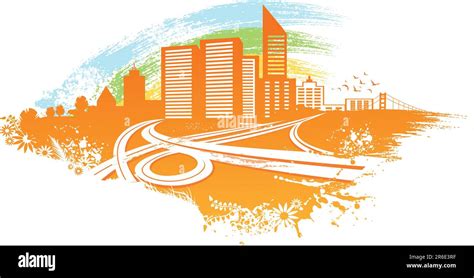 Abstract City Scenery Design Background Stock Vector Image And Art Alamy