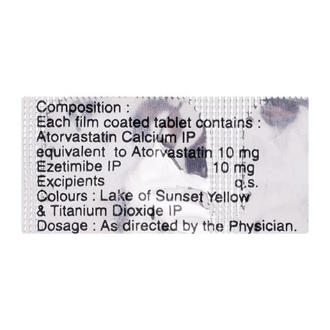 Atorec Ez Tablet 10s Price Uses Side Effects Netmeds