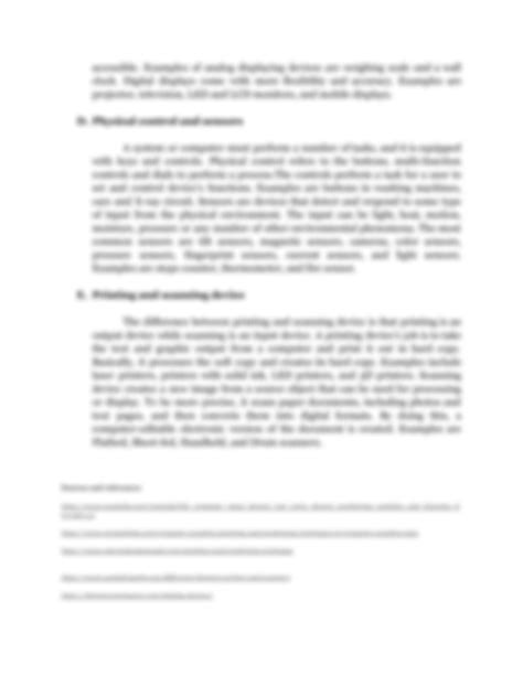 SOLUTION Input And Output Devices Hci Studypool