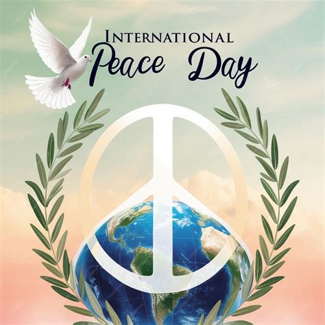 Peace Symbols And Global Unity Illustration Premium Ai Generated Image